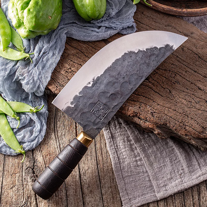 Hand Forged Butcher Knife High Carbon 5cr15 Stainless Steel Pork Knife ...