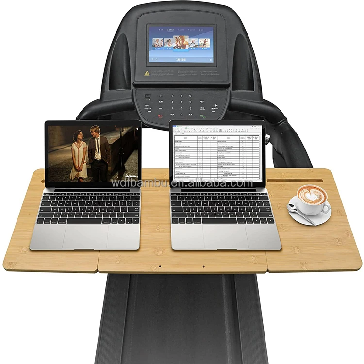 Height Adjustable Bamboo Treadmill Desk - Versatile & Stylish