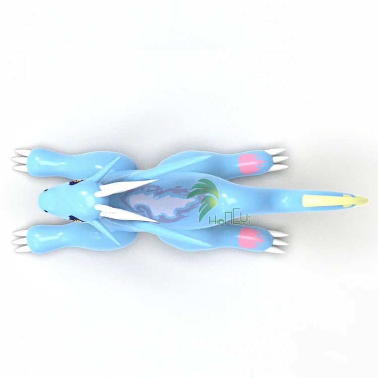 Customizable Inflatable Blue Pink Dragon Pool Float Ride-ons