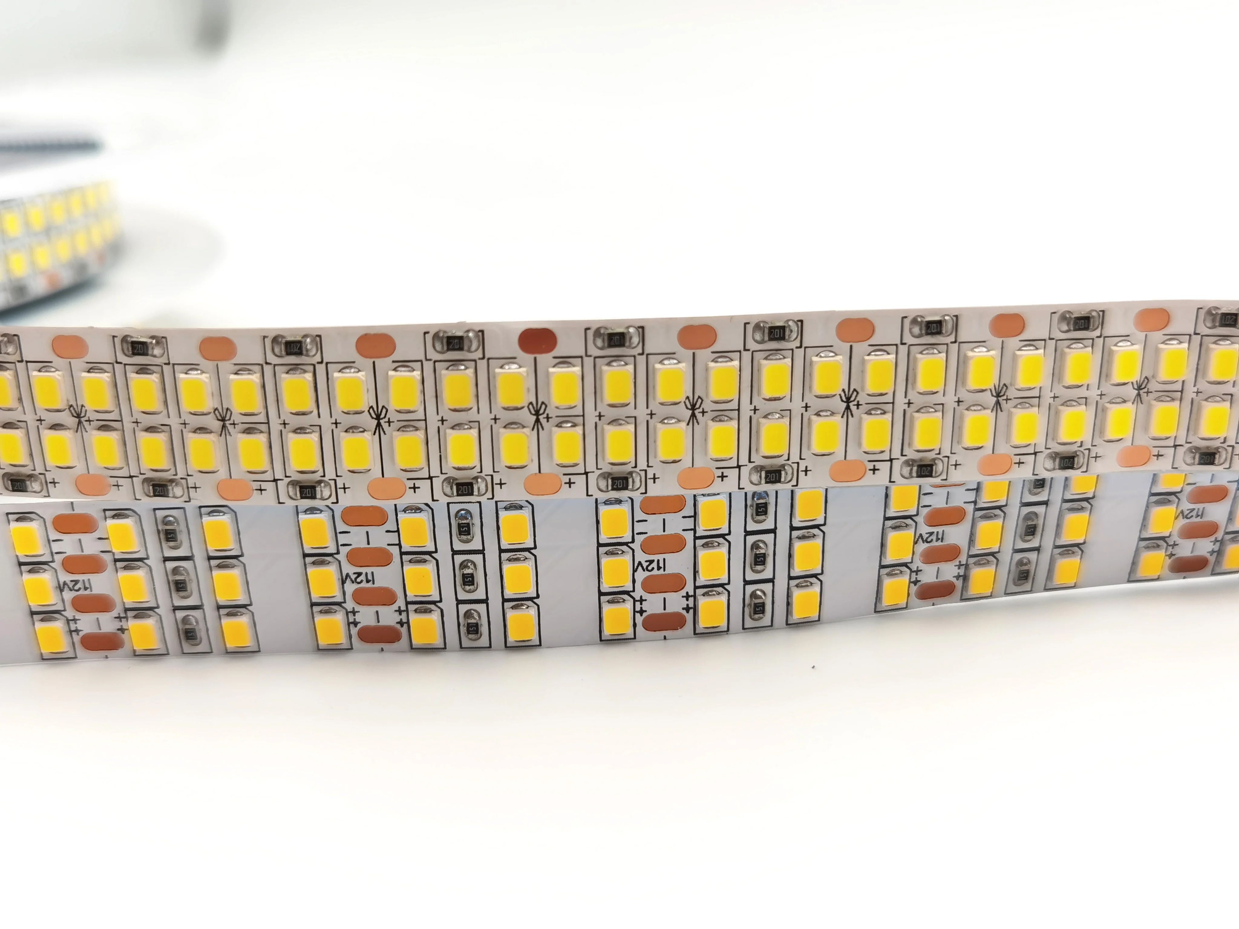 12V 24V Led Strip Light with 2835 Double Row IP20 Non-Waterproof 480 /M ...