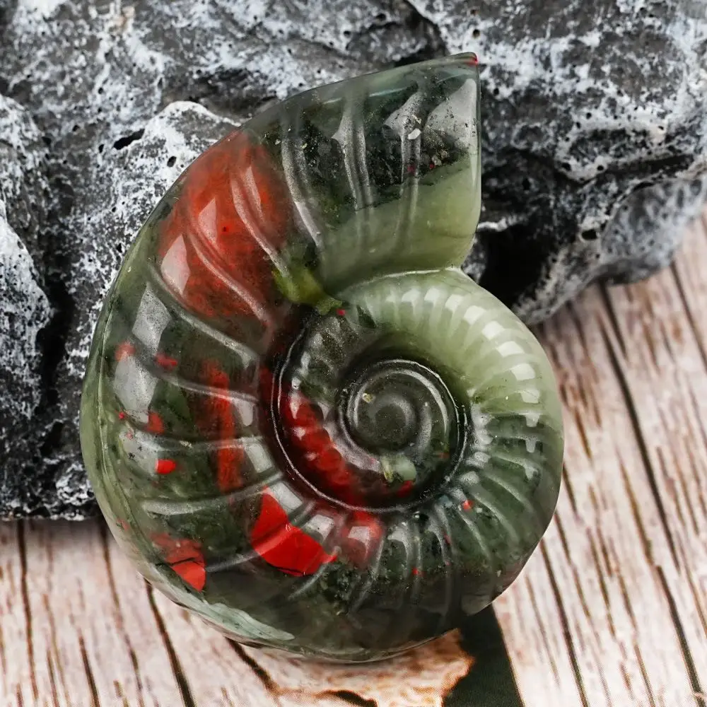 Wholesale Natural Handmade Conch Carving Quartz Gemstone Crystal Mixed ...