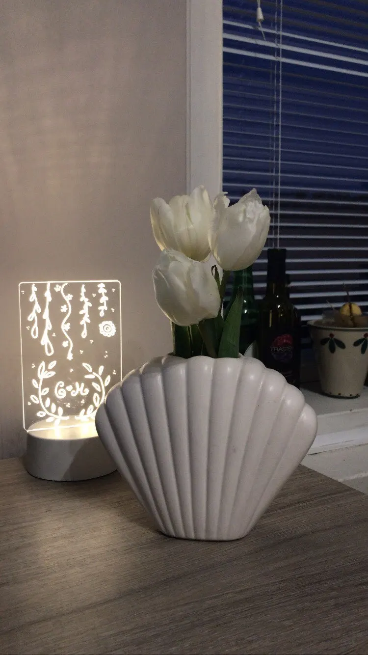 Acrylic Creative Note Board with LED Night Light Lamp