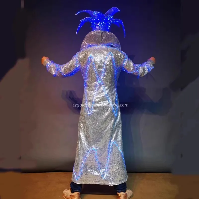 LED Light Performance Costume Clown Glasses for Night Party Dance ...