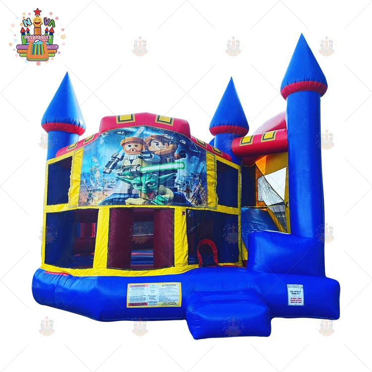 Customizable banners custom characters inflatable bounce house combo ...