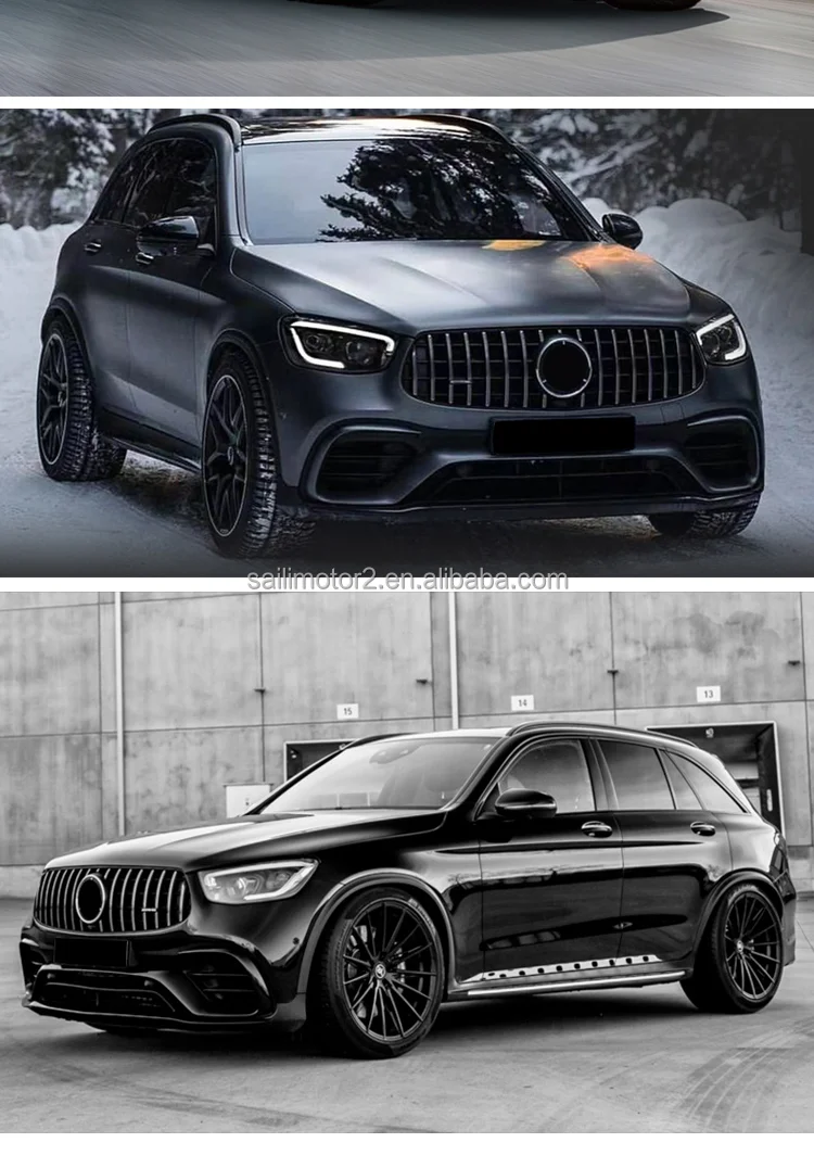 Amg Surrounds Front Grille Bumper Modifications Body Kit For Mercedes ...