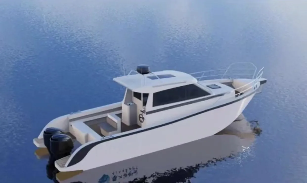 Custom Luxury Aluminum Fishing Boat with Cabin for Sports Fishing ...