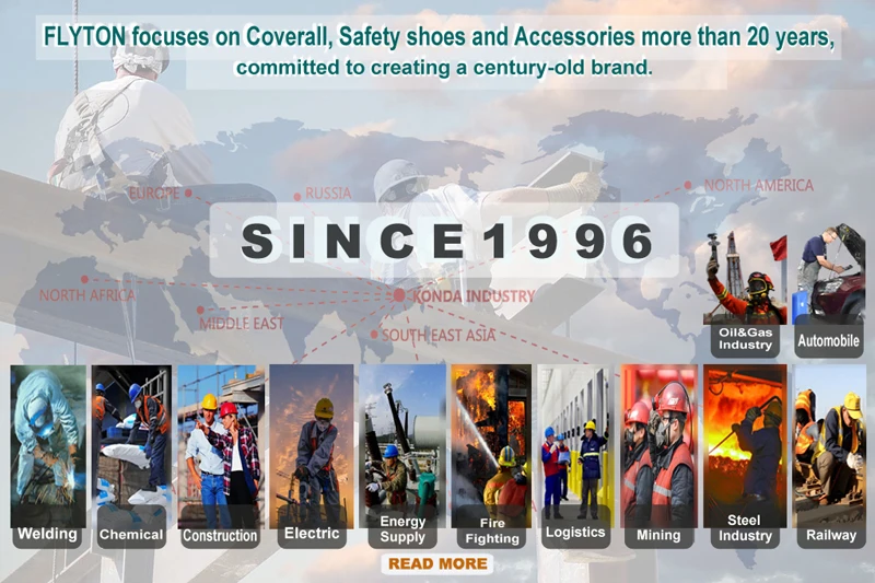 FLYTON Safety Protective Mens Construction Workwear Coveralls FT-NZ01 D