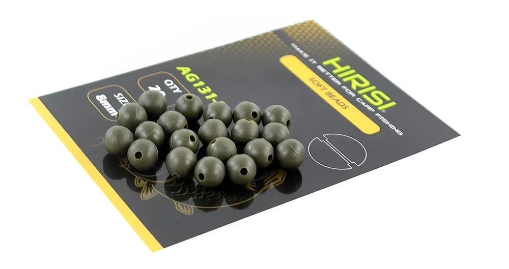 Hirisi Carp Fishing Rubber Shock Beads - Durable & Eco-friendly