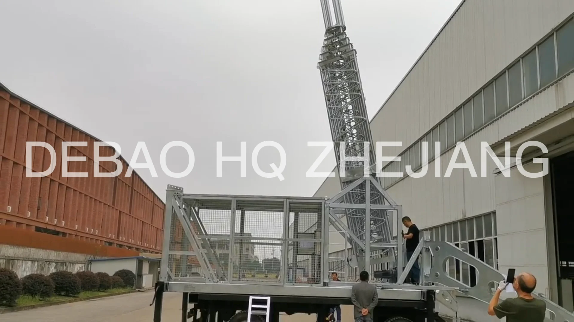 30m Telescopic Lattice Tower - Buy Cell On Wheels,Telescopic Cell Tower ...