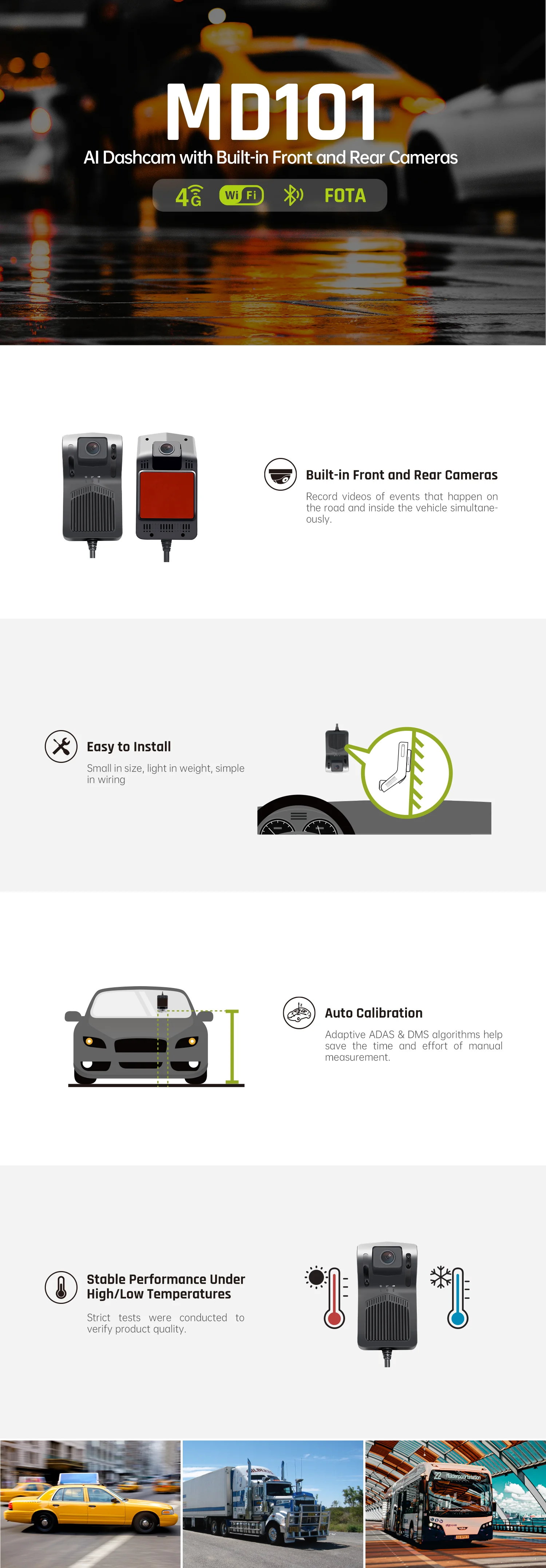 Mini Wide Angle 720p Adas Front Camera Black Box Car Video Recorder ...