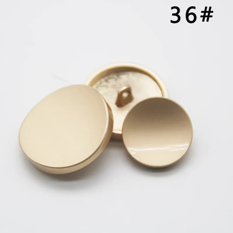 Shank Button Gold Custom Sewing Metal Zinc Alloy Plating Round ...