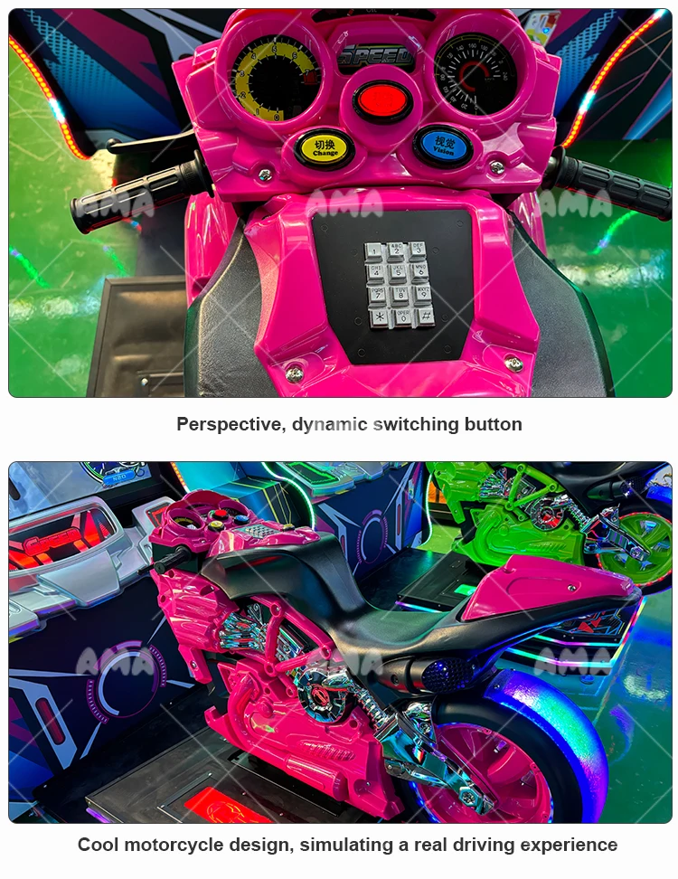 AMA Super Bike Indoor Arcade Racing Simulator Coin Operated Moto Racing ...