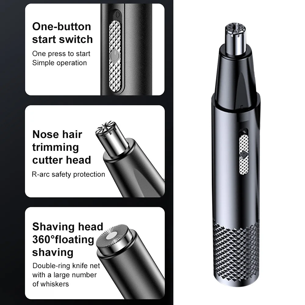 2 in 1 Electric Nose Trimmer - Precision Hair Trimming