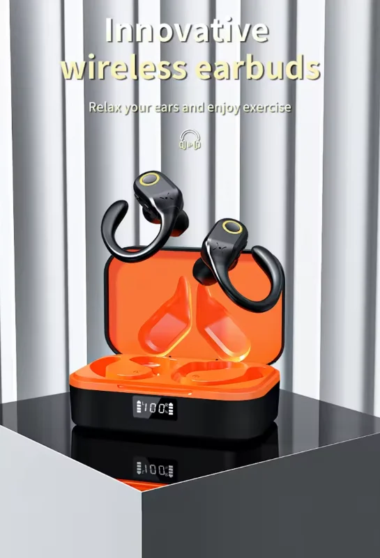 Custom Logo Package Tws Wireless Waterproof Headphones Noise Cancelling ...