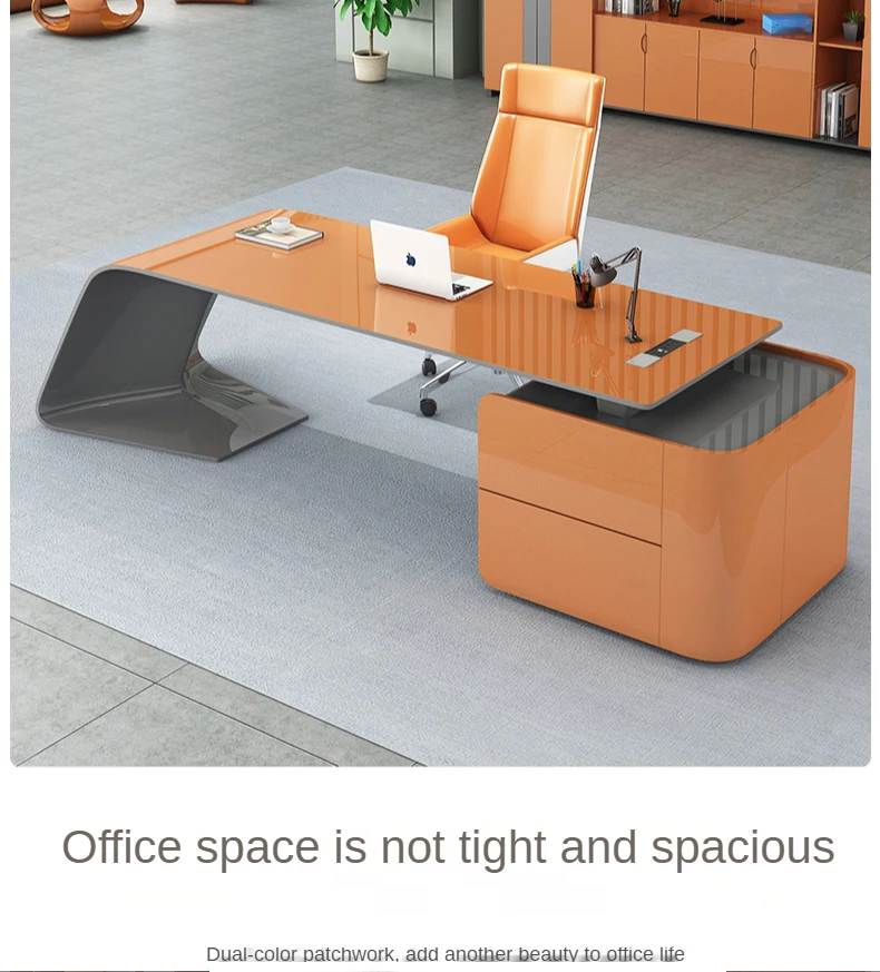 LBZ08 Bureau Office Desk L Shape Director's Office Desk Design Modern ...