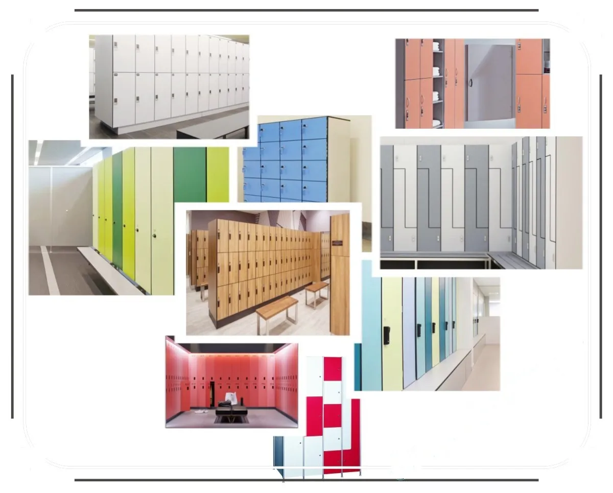 Solid Color Compact Phenolic Laminated Hpl Z Shape Locker Storage ...