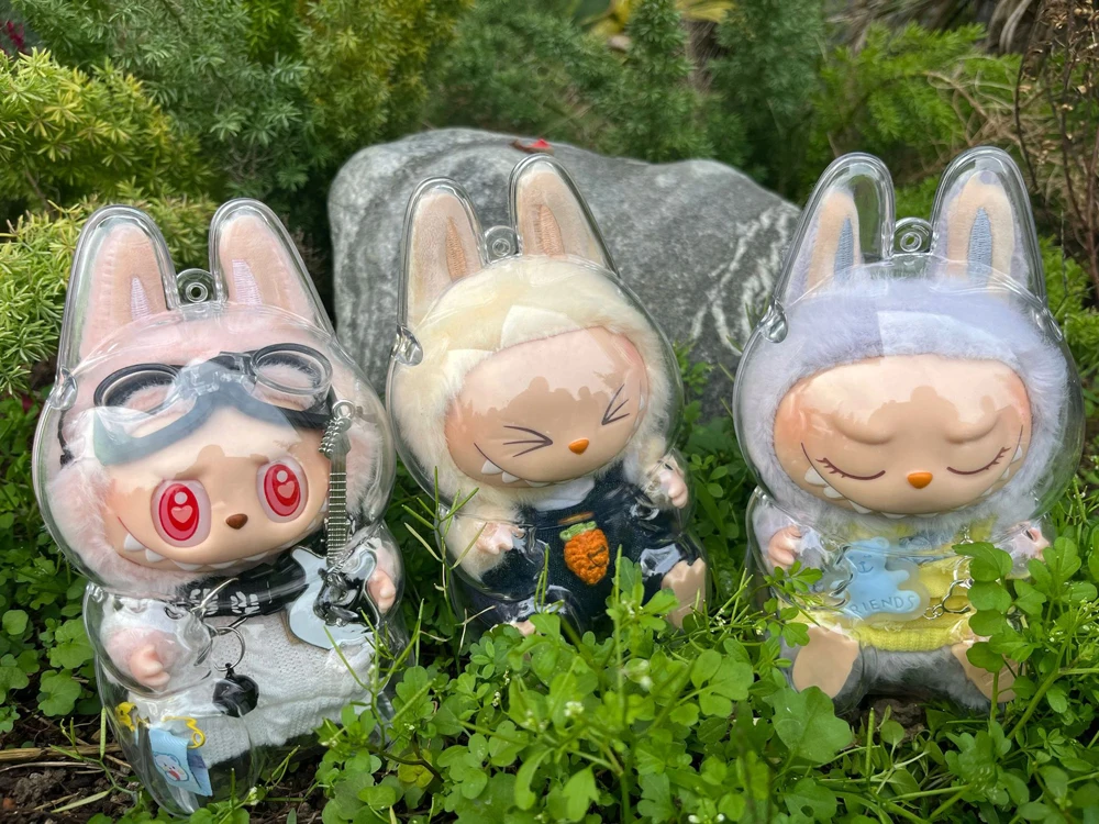 Pop Mart Labubu the Monsters Have a Seat Exciting Macaron Crystal Clear ...