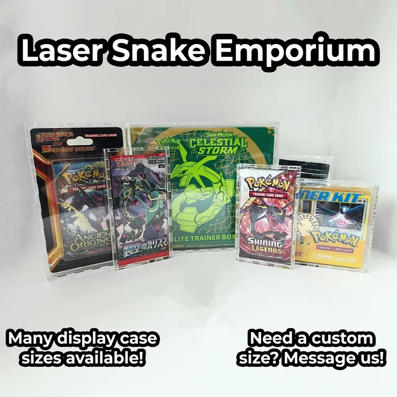 Booster Pack Display Case Box for pokemon Yu-Gi-Oh Booster Packs ...