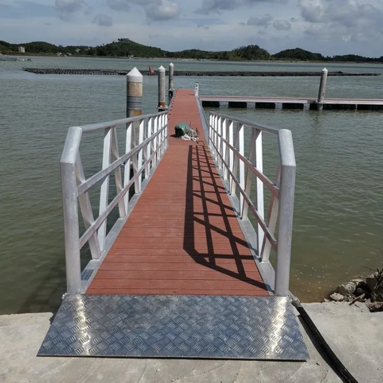 Custom Marine Aluminum Gangway Floating Dock Access Bridge Used for ...