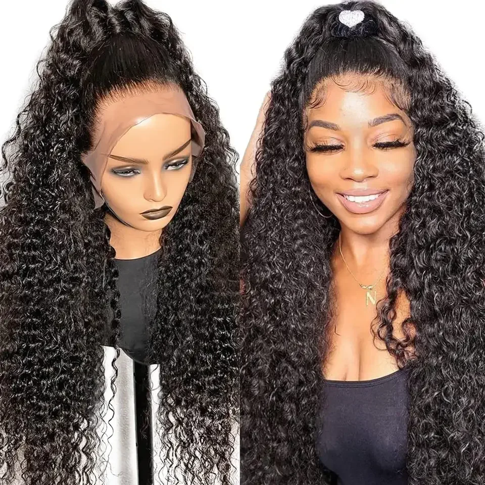 Glueless Full Hd Lace Wigs For Black Women Kinky Curly Lace Front Wigs ...