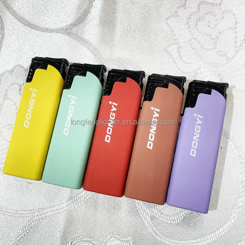 Painting Process Lighter Rubber Paint Lighter Windproof With Metal Case ...