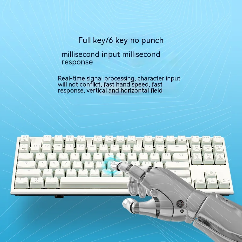 Custom 87keys Keyboard - Ergonomic, Hot Swappable, Wireless