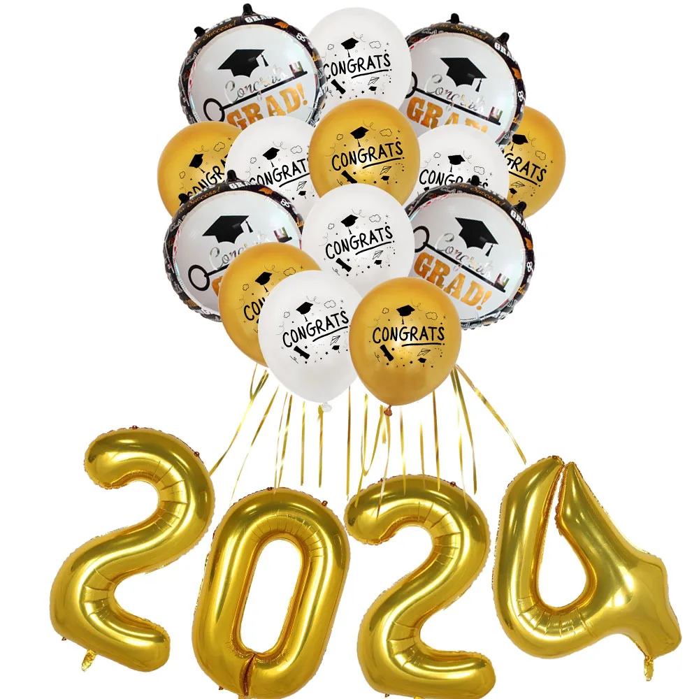 Graduation Season Balloons 2024 Diploma Classroom Scenes Decorated with ...
