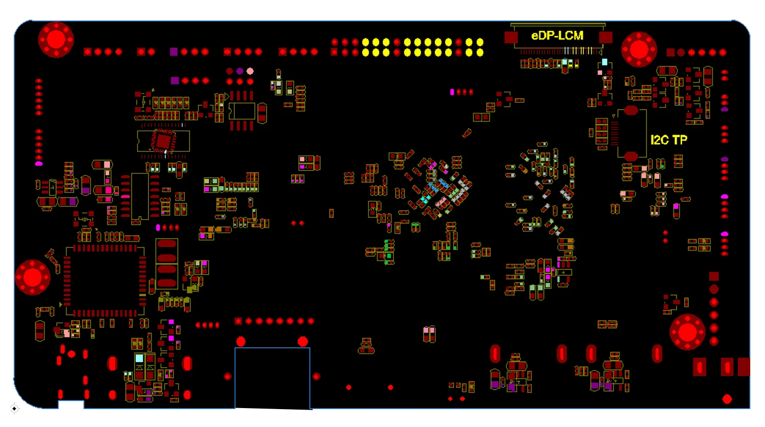 Mainboard IoT Digital Input Tablet Rk3568 Mother Board Car Motherboard Pcba For Android System ...