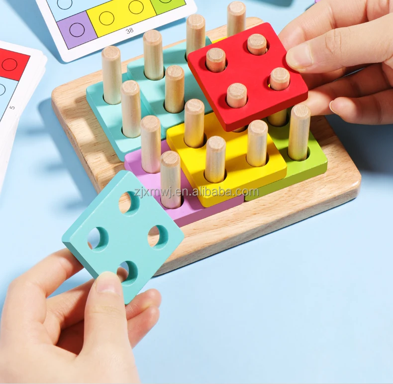 Classic Early Childhood Learning Color Cognition Logical Thinking Toys ...