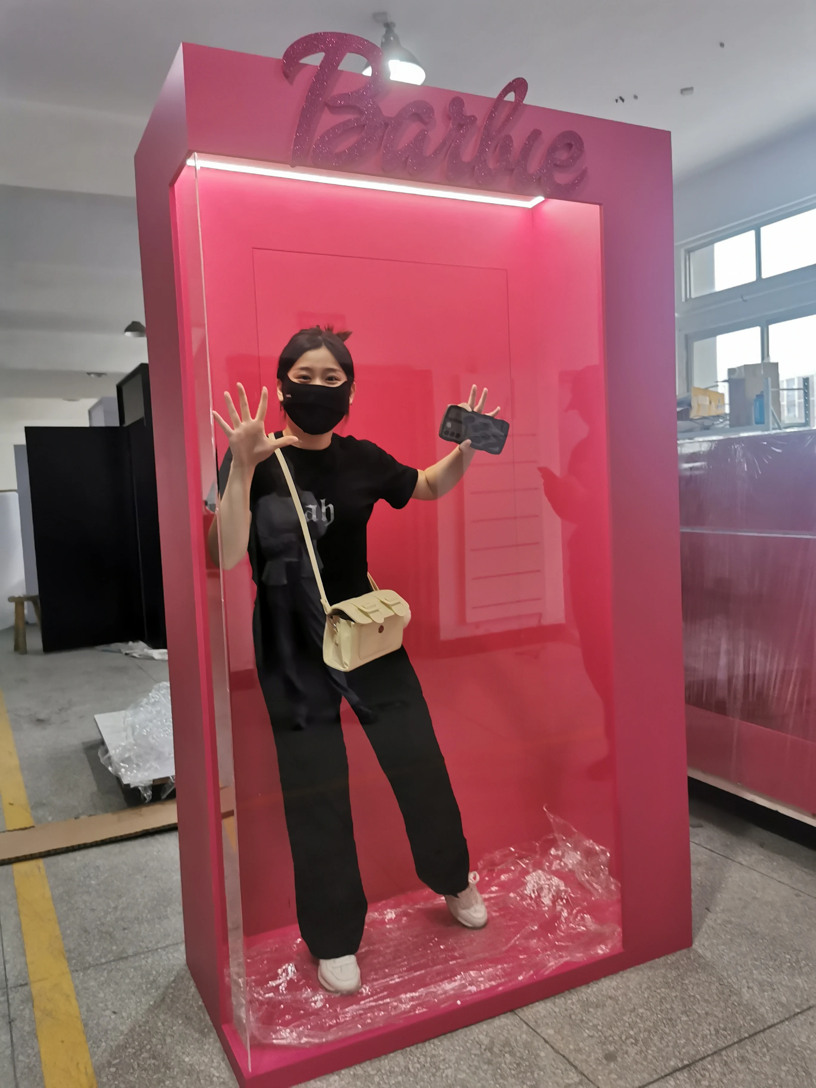 Baby Shower Supplies Party Decoration Pink Photo Booth Photo Box ...