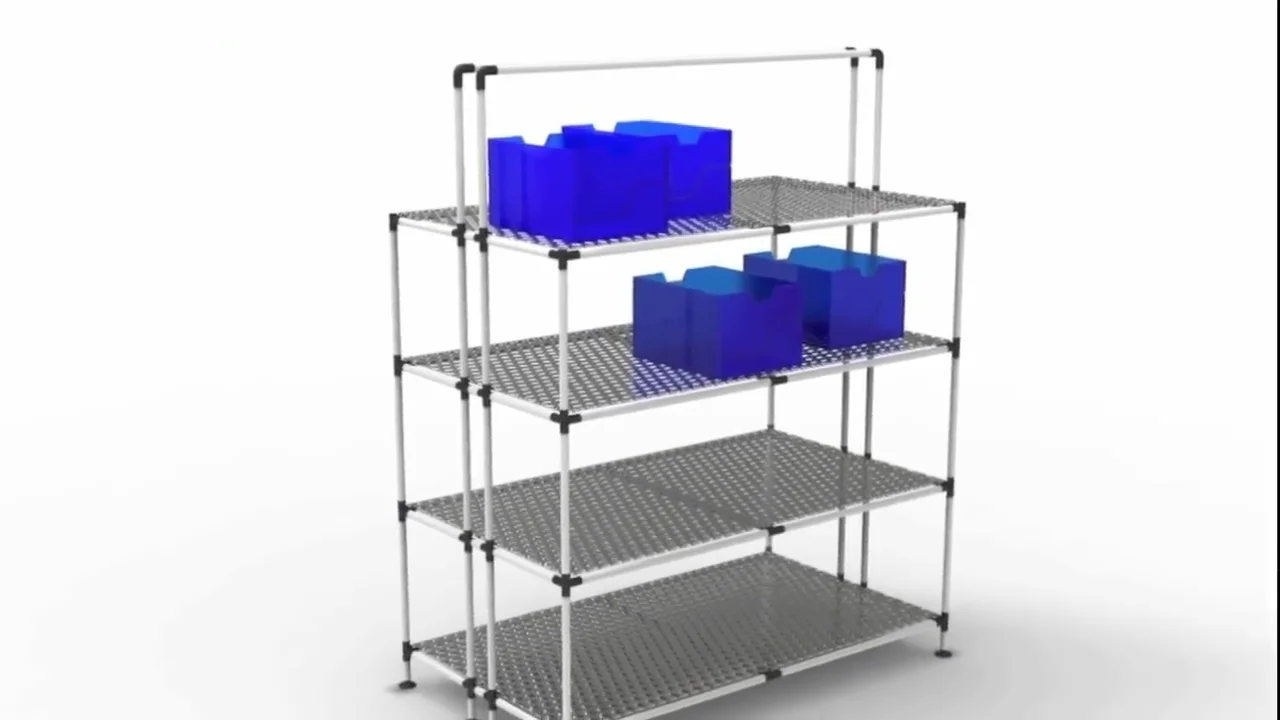 Esd Plate 3 Layer Portable Manual Shelf 4 Wheels Industrial Trolley ...