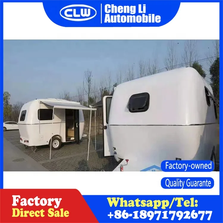 Mini 2 Wheels Camper Trailers for 3 People Sleeping Pop up Camper ...