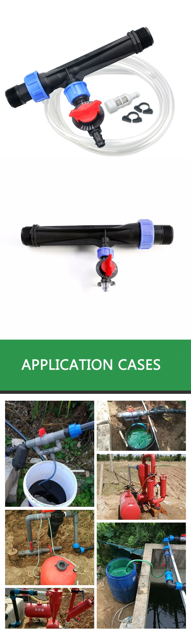 Venturi Fertilizer Injector Water Driven Chemical Machine Fertigatio ...