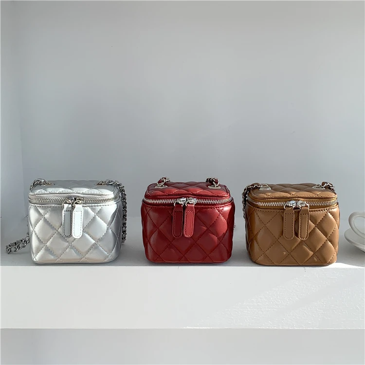 Spring Hot Style Cute Mini Bag Girls Pu Leather Chain Mini Box Bag High ...