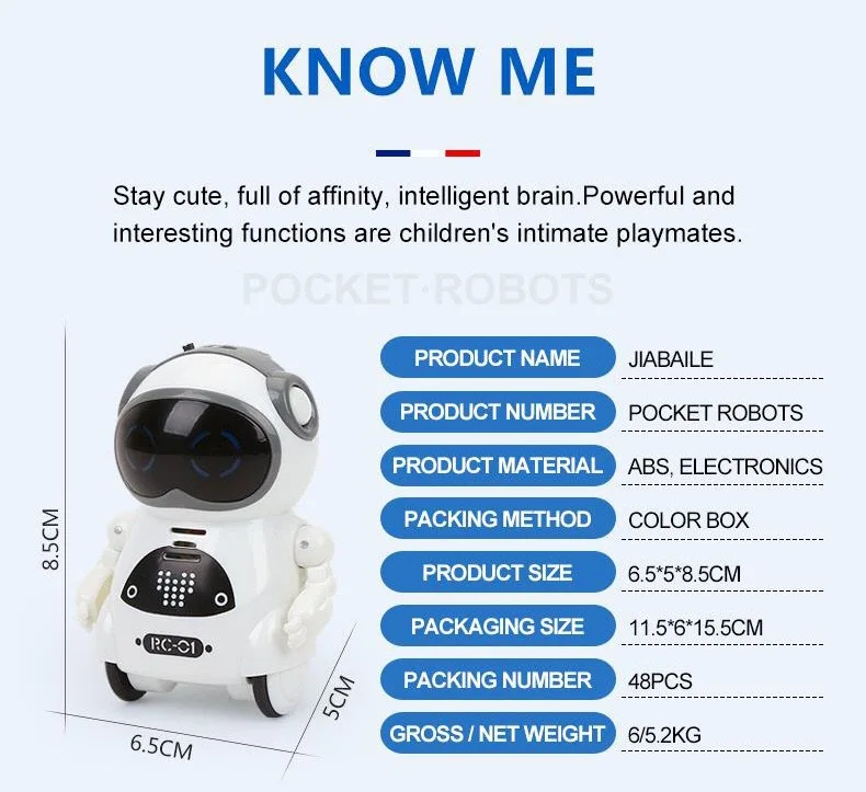 Hot Selling Talking Educational Pocket Robot Toy Model Body Kids Toy ...