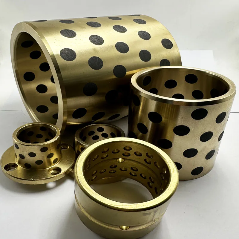 Customized Copper Sleeve Bushing And Graphite Brass Bushing Bearing Lmk ...