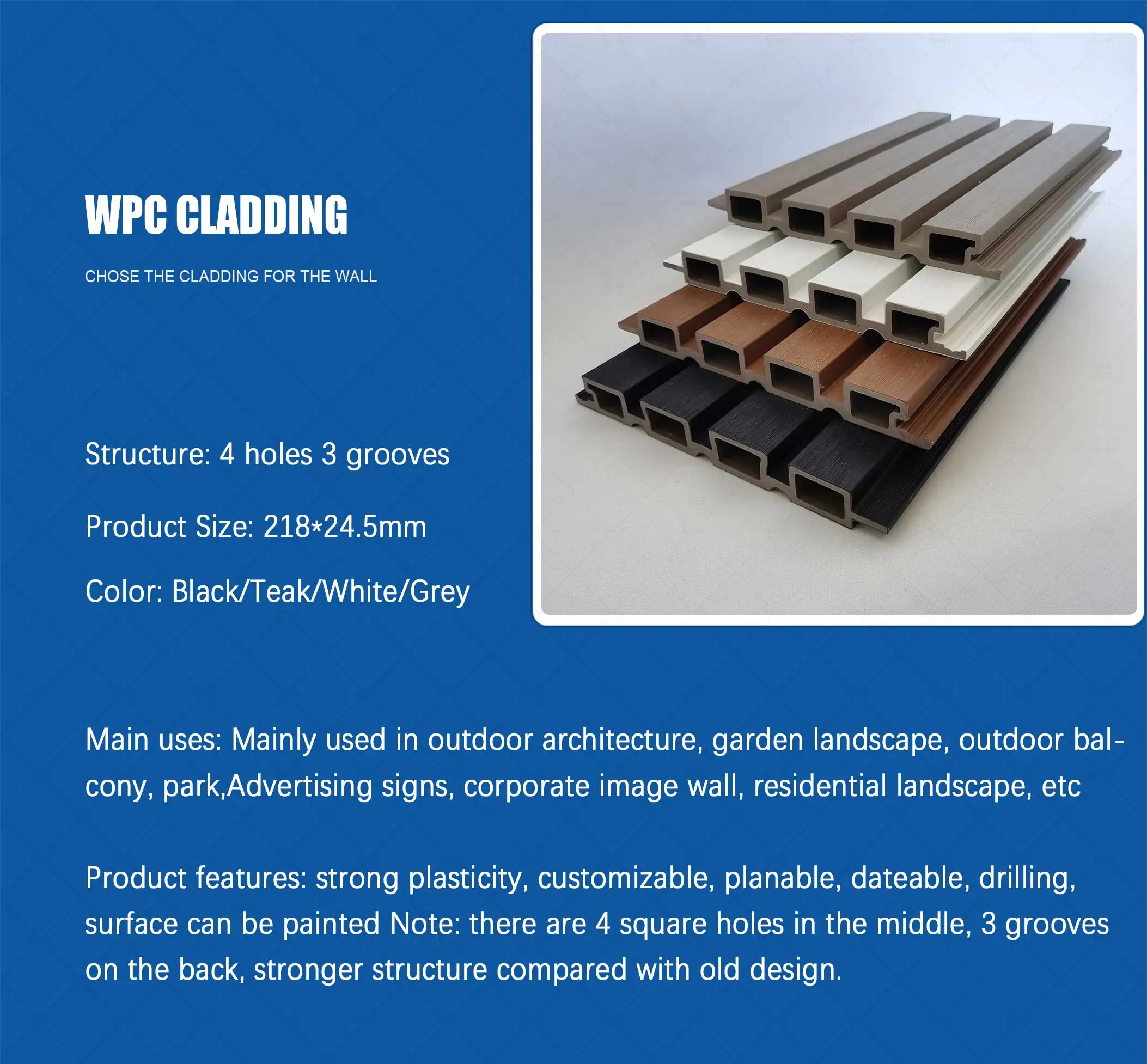 Exterior Wall Cladding Wpc Wpc Sheet Wall Cladding - Buy Wpc Cladding Panel,Exterior Wall ...