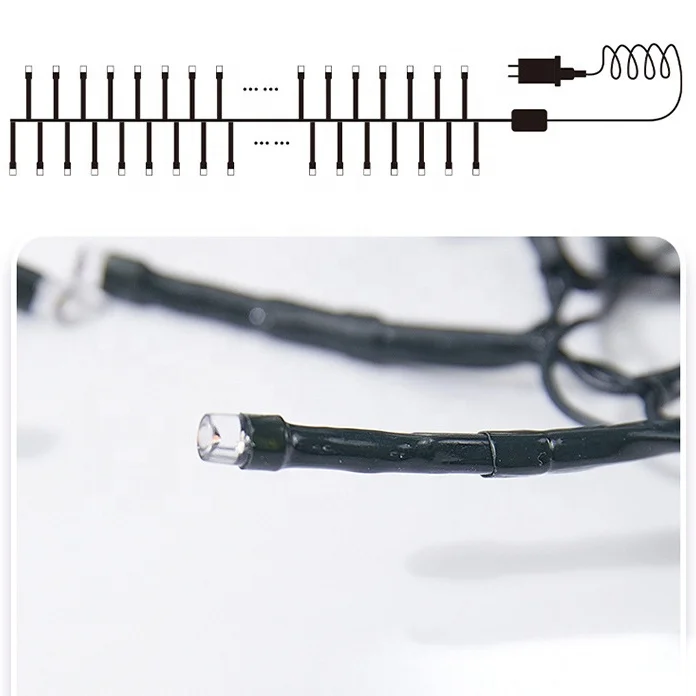 Outdoor LED Meteor Shower String Lights for Christmas