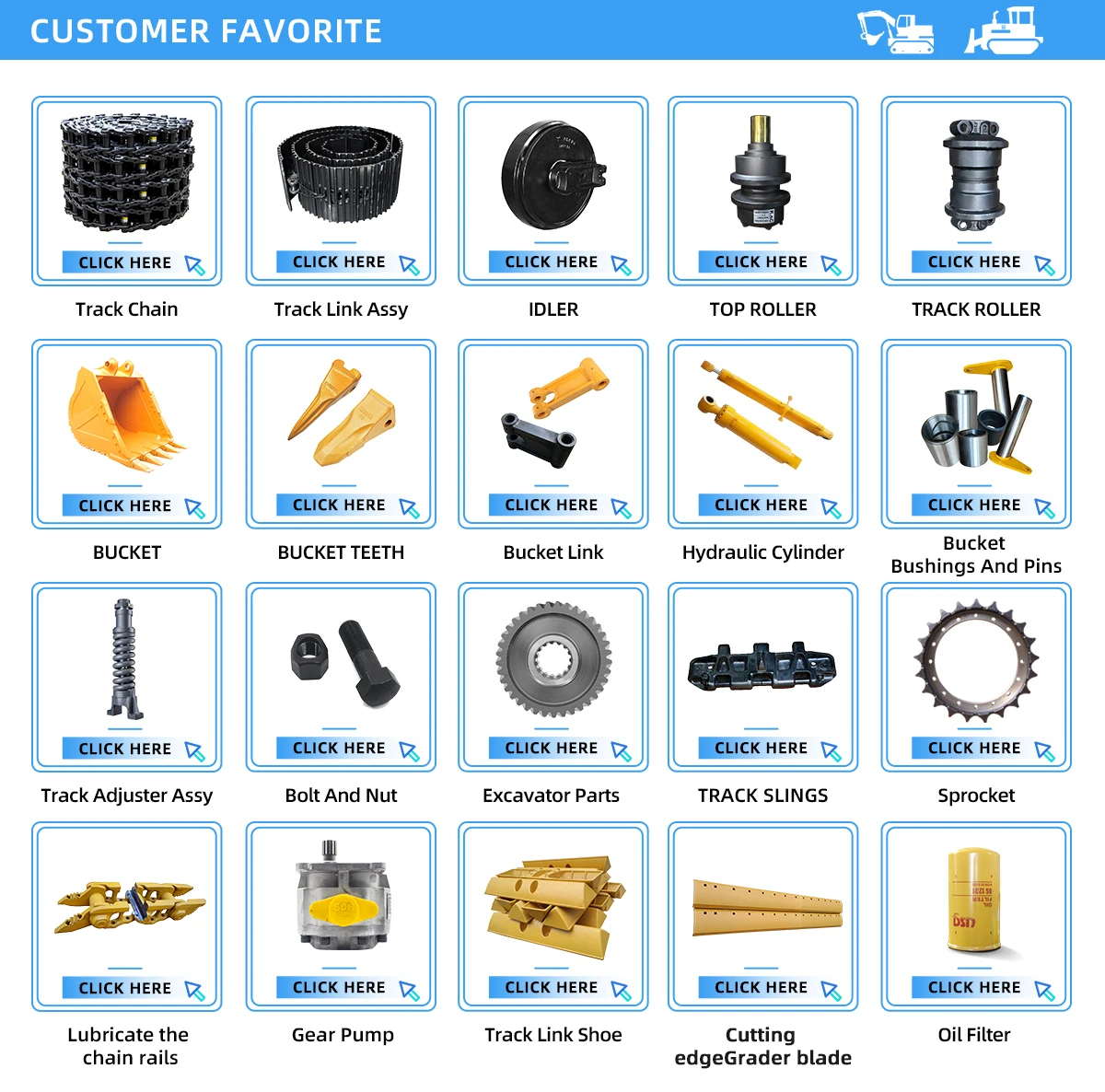 Excavator Rollers Spare Parts Track Roller| Alibaba.com