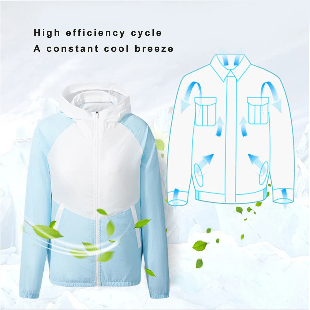 Evaporative Air-Conditioned Clothes for 13 Hours of Cooling 3 Speed ...