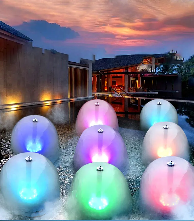 Outdoor Indoor Small Mushroom Shape Nozzle Water Fountain With Rgb Lamp ...