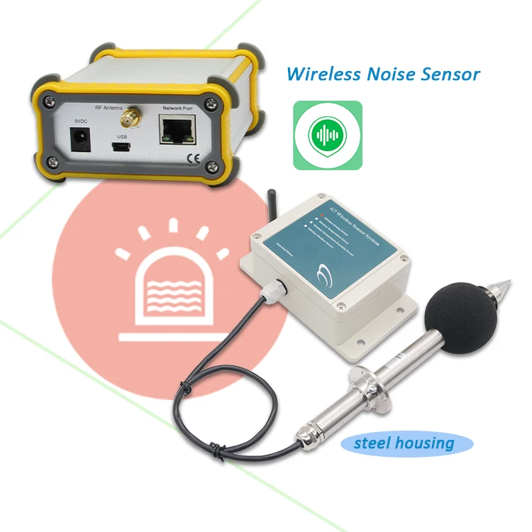 High Precision IOT Wireless Noise Sensor - Industrial Monitoring