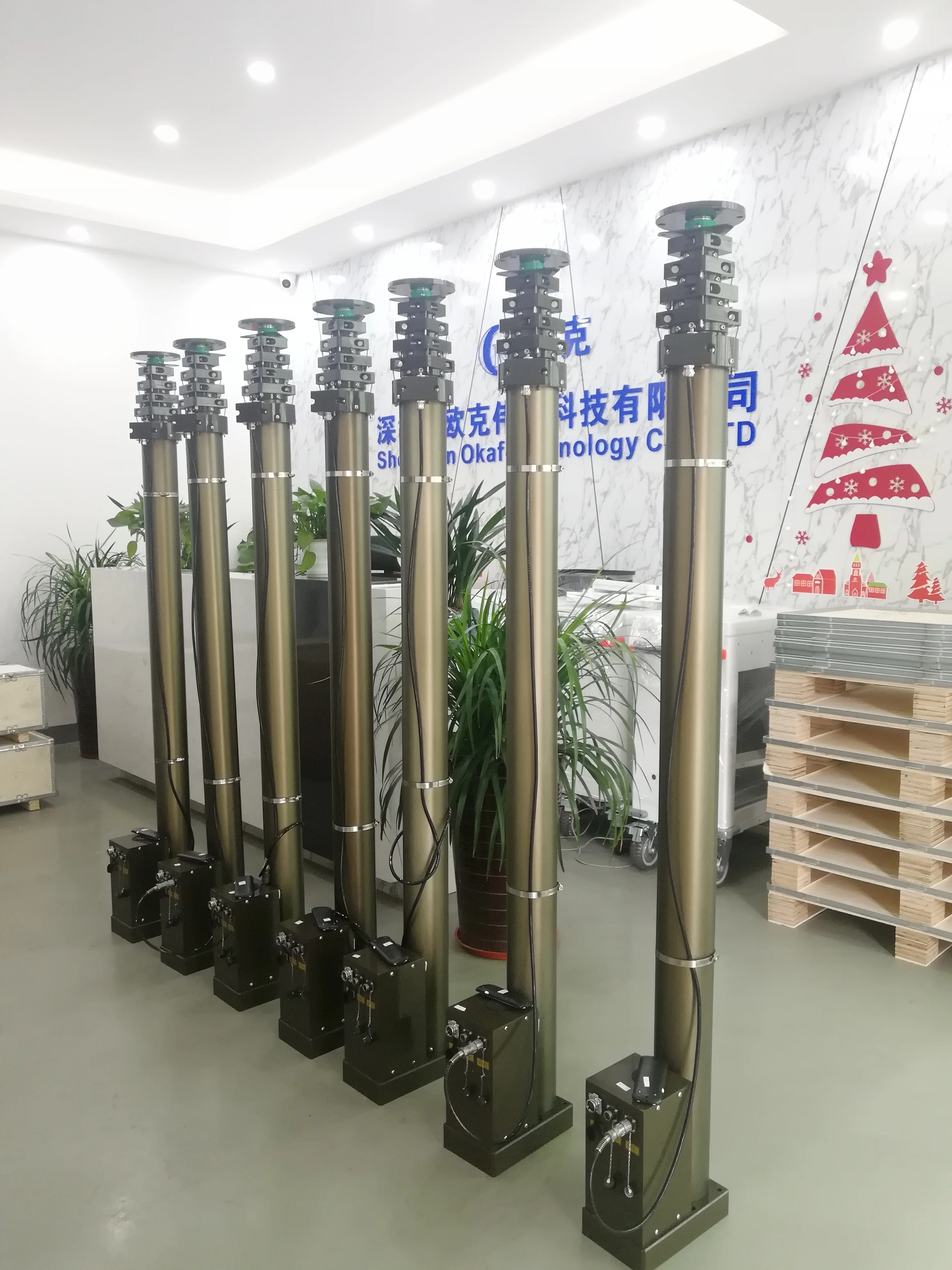 5M 6M 8M Electric Telescopic Mast - Telecommunication Tower