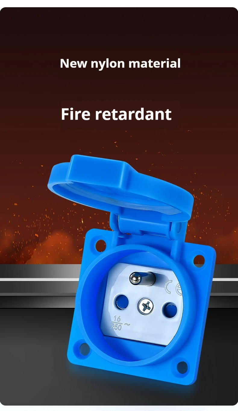 German Industrial IP54 Waterproof Power Socket GI0216 Multifunction ...
