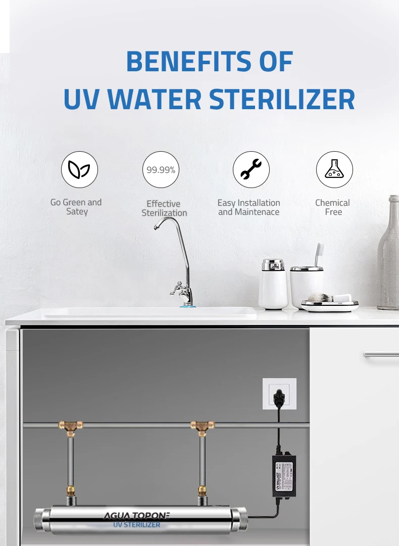 Whole House 12v UV Water Filter Agua Purification Machine Intelligent ...
