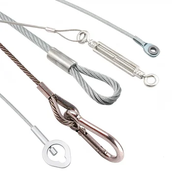 Rigging 304 Stainless Steel Cable Wire Rope Assembly With Reinforced ...