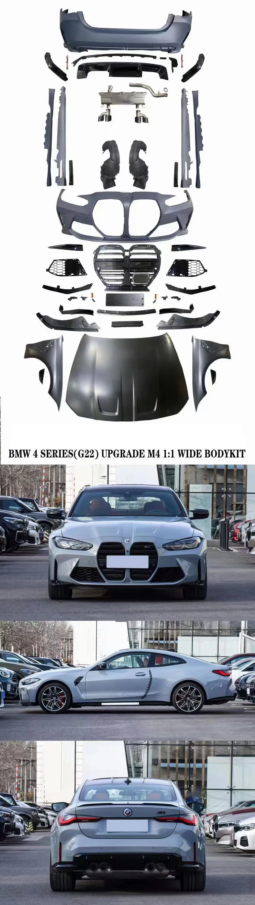 GEEMOXI Body Kit - Upgrade BMW 4 Series G22 G23 to M4 Style