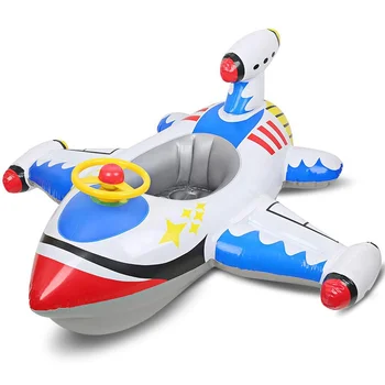 Inflatable Airplane Pool Float Toys For Baby Kids Summer Swimming Float ...