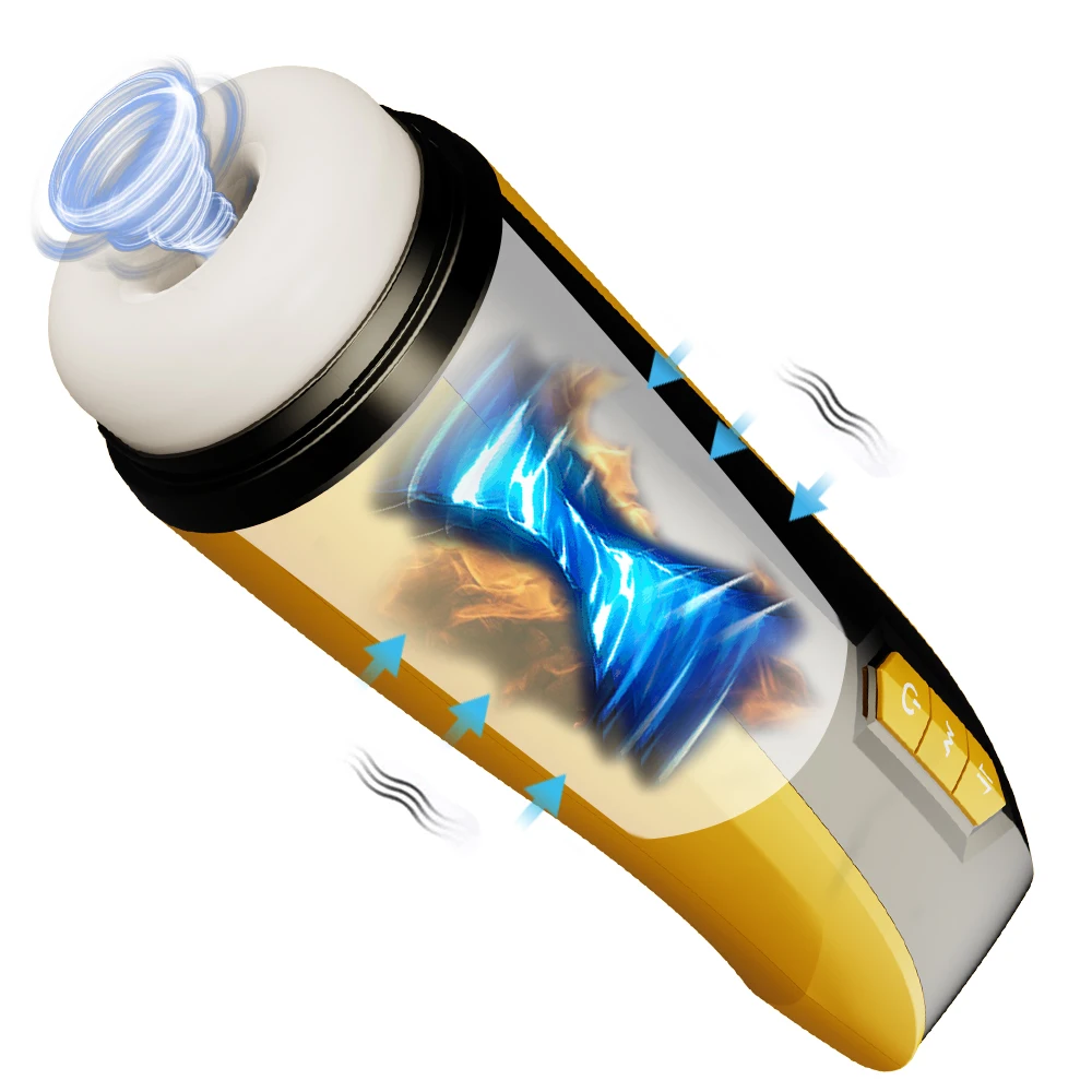 Vibrations Automatic Male Masturbator Cup Heating Sex Products For Male ...