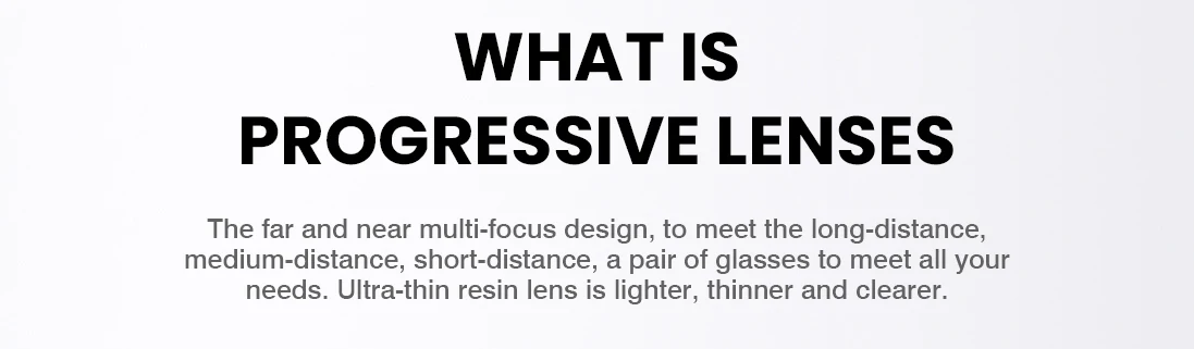 Blue Cut Progressive Lenses 1.56 - Multifocal Blue Light Blocking ...